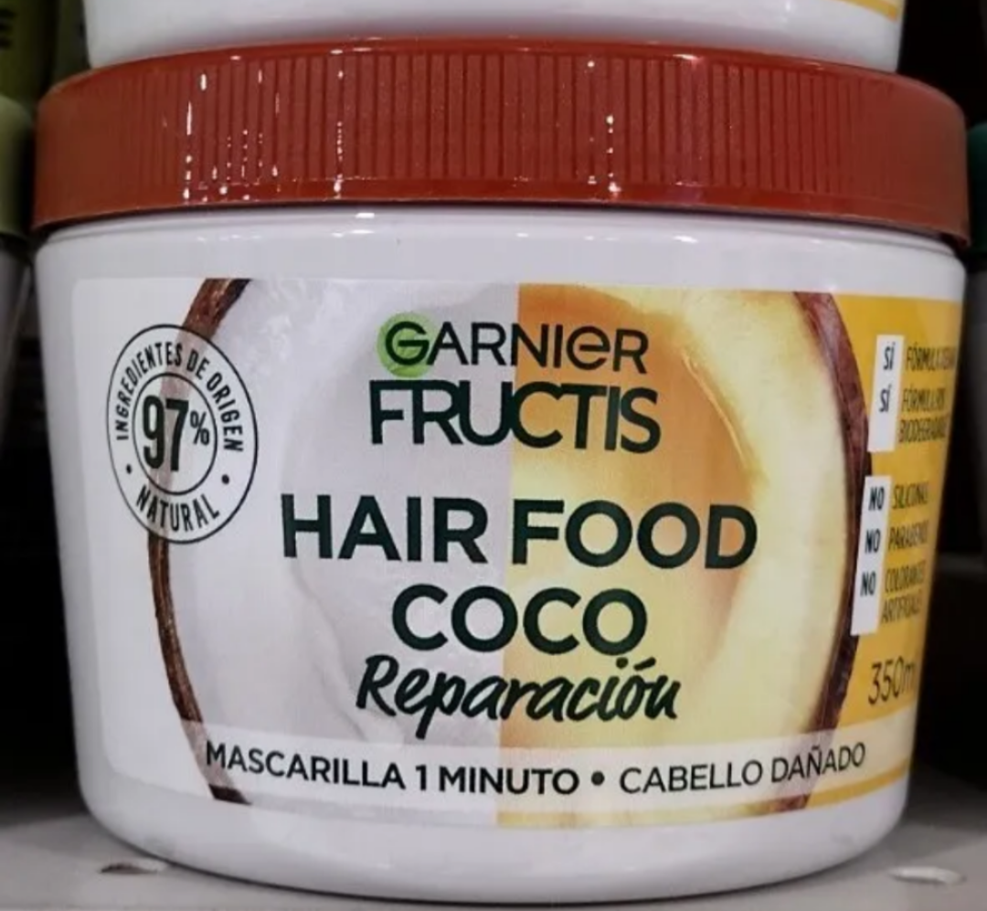 GARNIER FRUCTIS HAIR FOOD COCO FOR DAMAGED HAIR - BIG 350ml JAR - FREE ...